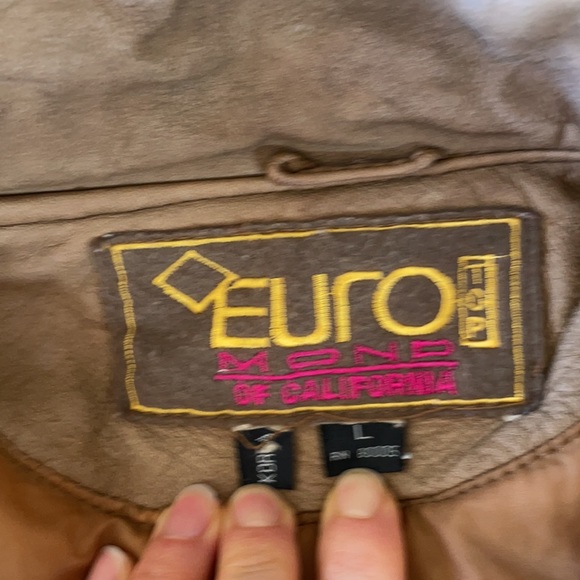 Euro | Jackets & Coats | Vintage Leather Jacket | Poshmark